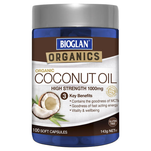 Bioglan Organics Coconut Oil Tablets 100s | DDS